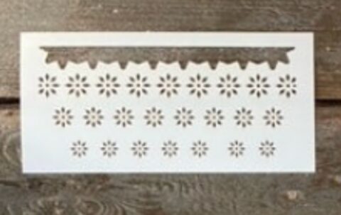 Drawer Side Pattern Stencil Set - Blue Star At Home