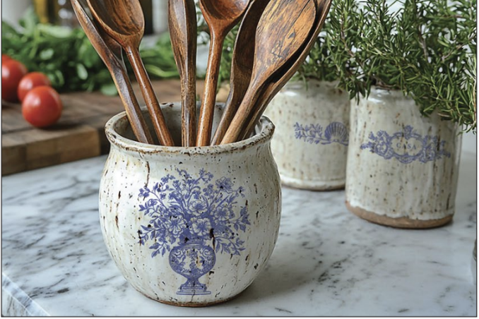 Portofino IOD Paint Inlay - Blue Star At Home